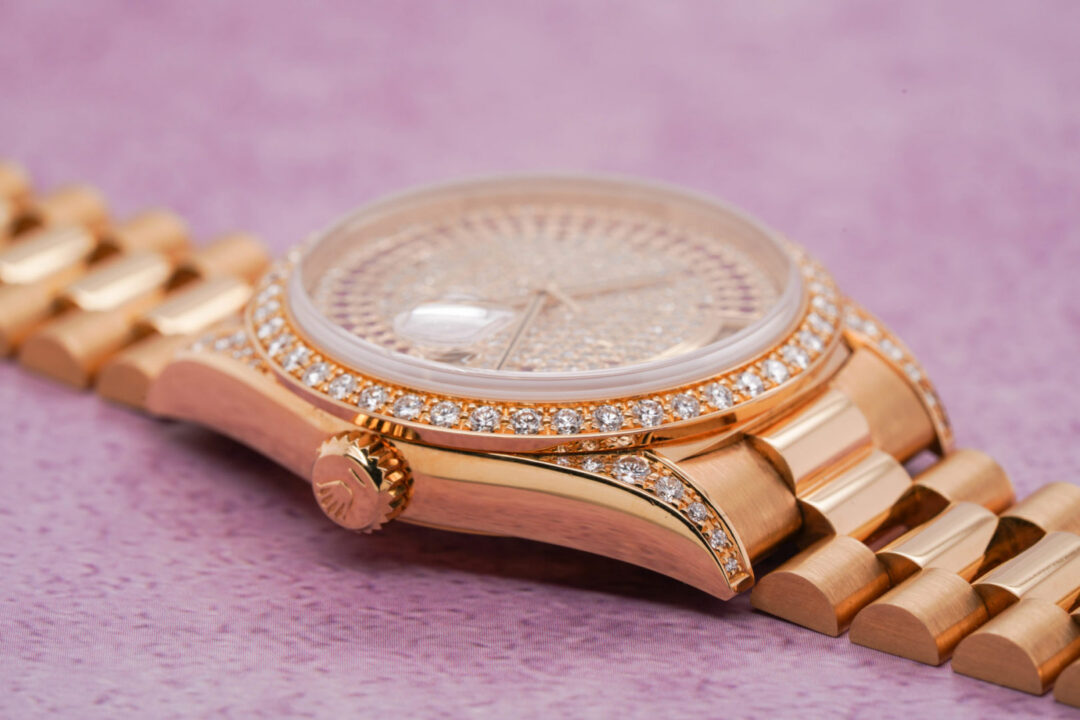 Rolex "Full-Set 18388 Pave & Ruby" Day-Date - Menta Watches- Buy ...