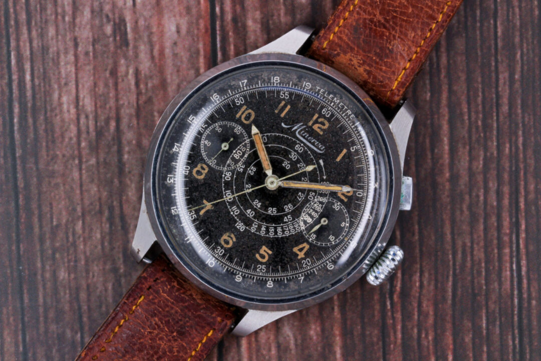 Minerva "Military Monopusher" Chronograph - Menta Watches- Buy Vintage ...