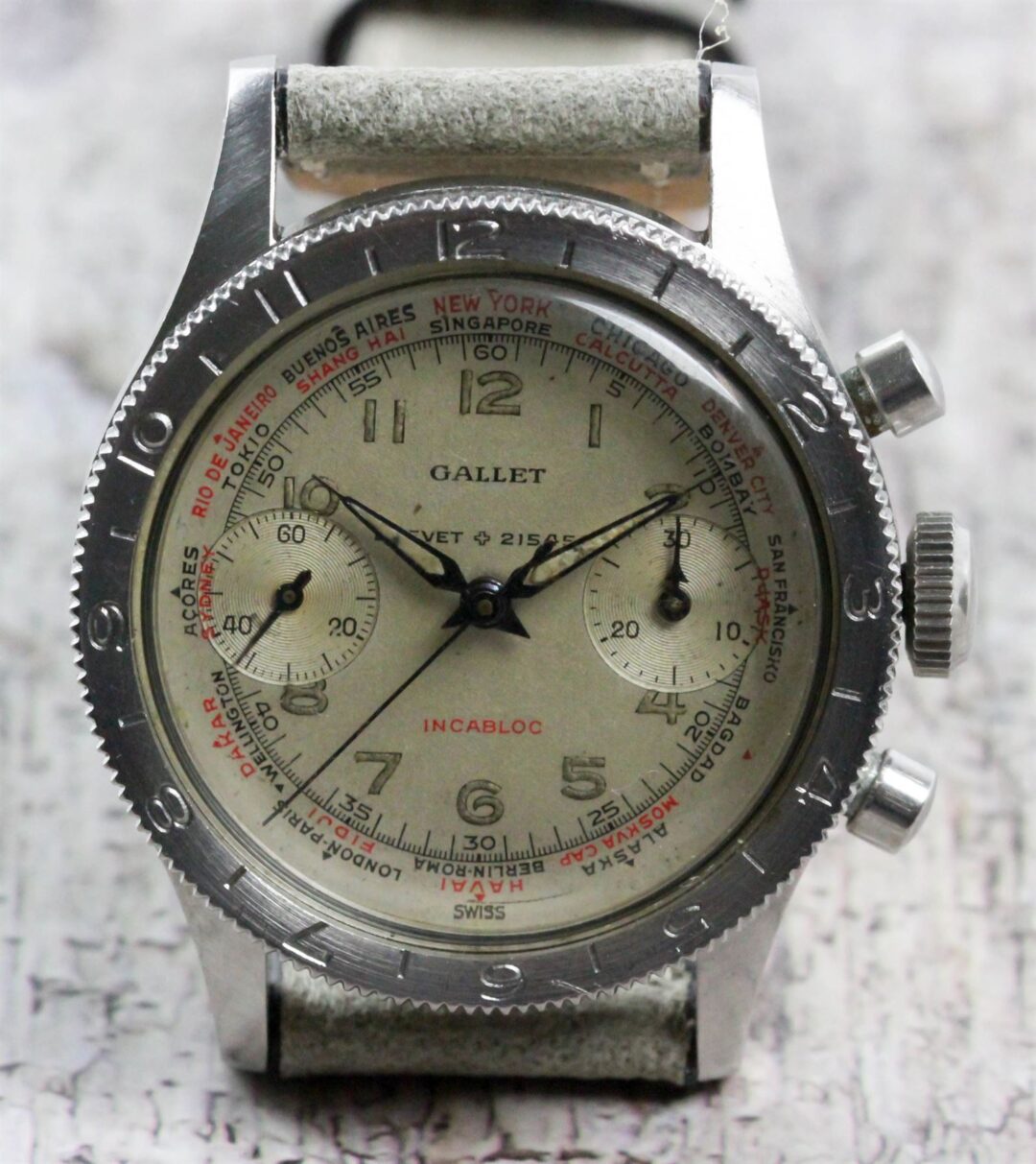 Gallet Flight Officer Chronograph - Menta Watches- Buy Vintage and ...