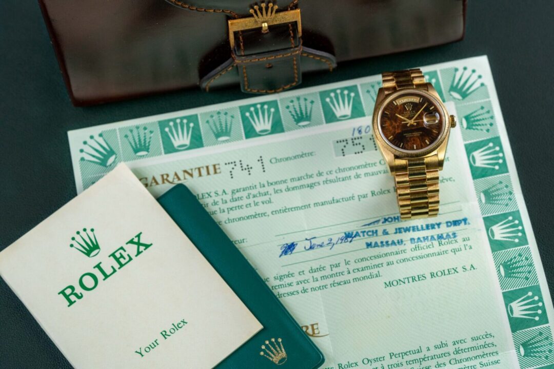 Rolex "Full-Set 18078 Wood-Dial" Day-Date - Menta Watches- Buy Vintage ...