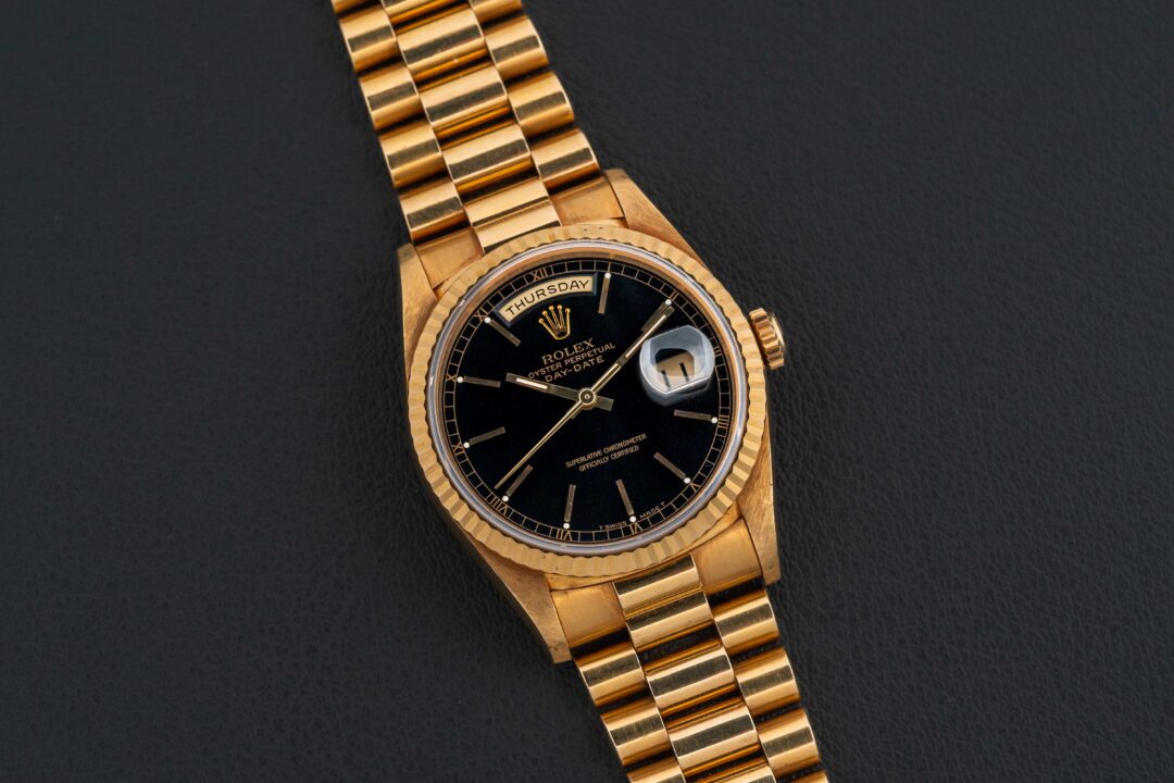 Rolex “Full-Set 18238 Black-Dial” Day-Date - Menta Watches- Buy Vintage ...